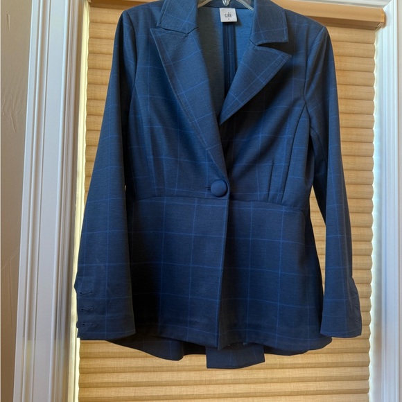 CAbi | Jackets & Coats | Cabi Blue Plaid Womens Jacket | Poshmark